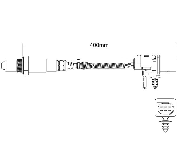 Pre-Cat O2 Oxygen Sensor for Mini Cooper R56 2007>9/2010 Front 1.6 ...