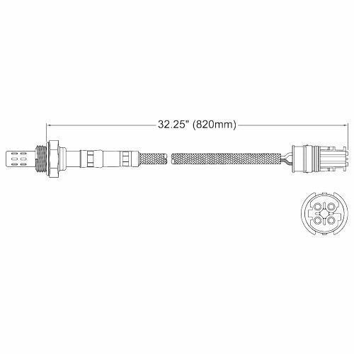 O2 Oxygen Sensor Pre Cat Upstream for BMW M3 E46 3.2 S54 CSL Cyl 1-3 ...