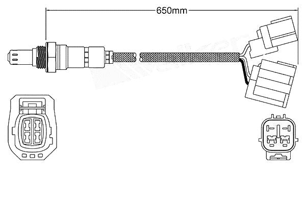 OXYGEN SENSOR O2 5 WIRE 2 PLUG for MAZDA 6 GG GY L3 2.3L 4 CYL 05-07 P ...