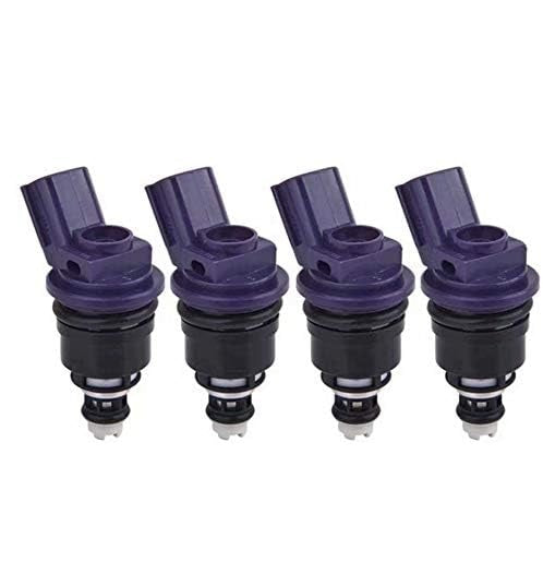 GENUINE 370cc 375cc fuel injectors x 4 for SR20DET SIDE FEED FLOW MATC ...