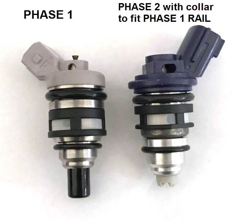 4 x 740cc 750cc Fuel Injectors for NISSAN SUBARU EJ20 Phase 1 rail ...