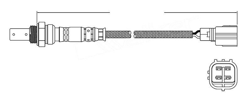 O2 OXYGEN SENSOR 4 WIRE for SUBARU 22641-AA042 OX478GEN GENUINE DENSO ...