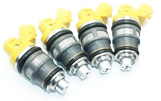 4 650cc FUEL INJECTORS for DENSO TOYOTA SW20 3S-GTE EJ20 BG5 BD5 SIDE ...