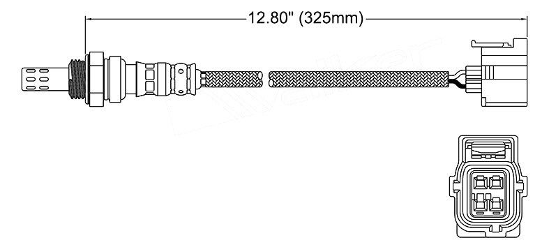 Pair Oxygen Sensors for Chrysler 300C O2 3.6 5.7 6.1 6.4 Hemi Jeep Gra ...