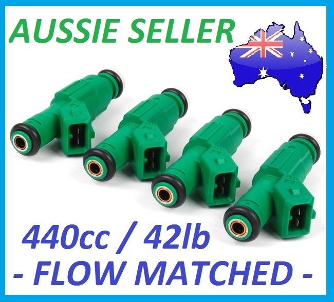 Fuel Injectors x 4 440cc 42lb for FORD FOCUS ZETEC ST170 BMW E30 E36 E ...