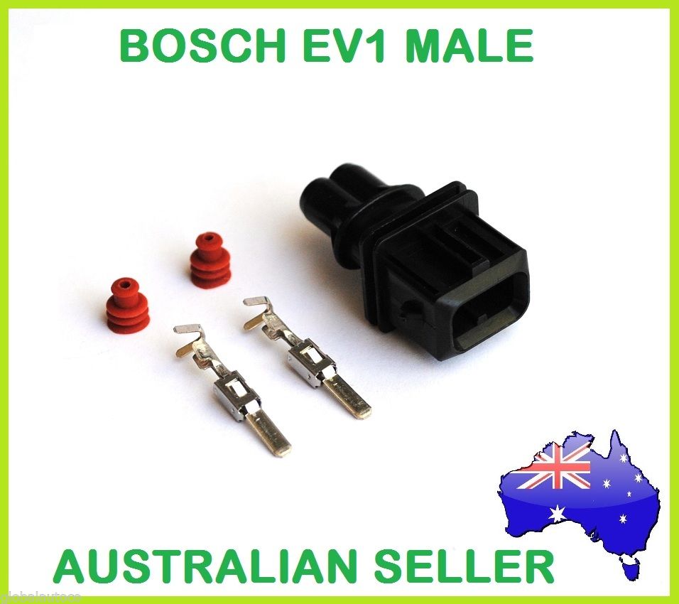 Male Injector Connector / Plug EV1 Bosch – ozautosport