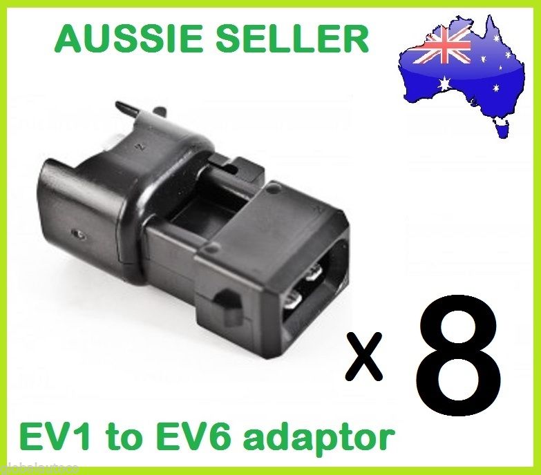 8 EV1 to EV14 ID Injector Plug adaptors convert US Car Plug to EV1 Bos ...