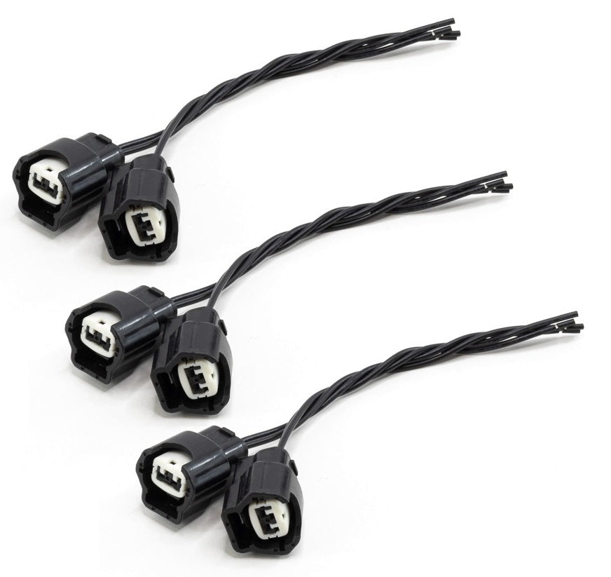 Injector Connector (with pigtail wires) 6 pack Nissan Side Feed Oval O ...