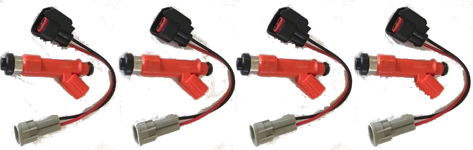 4 FUEL INJECTORS for MAZDA RX8 13B ROTARY 1.3L TURBO 750CC 800CC 850CC ...