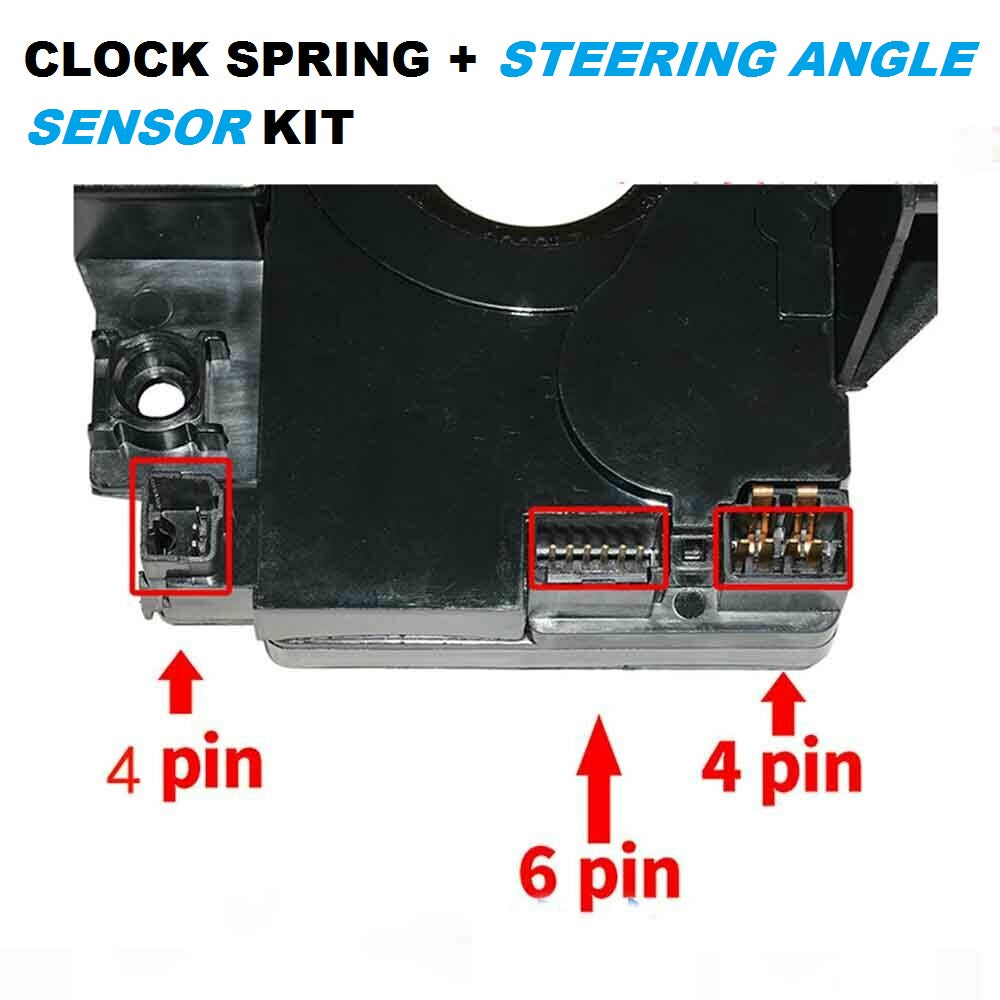 New Clock Spring + Steering Angle Sensor For Jeep Wrangler Chrysler 51 ...